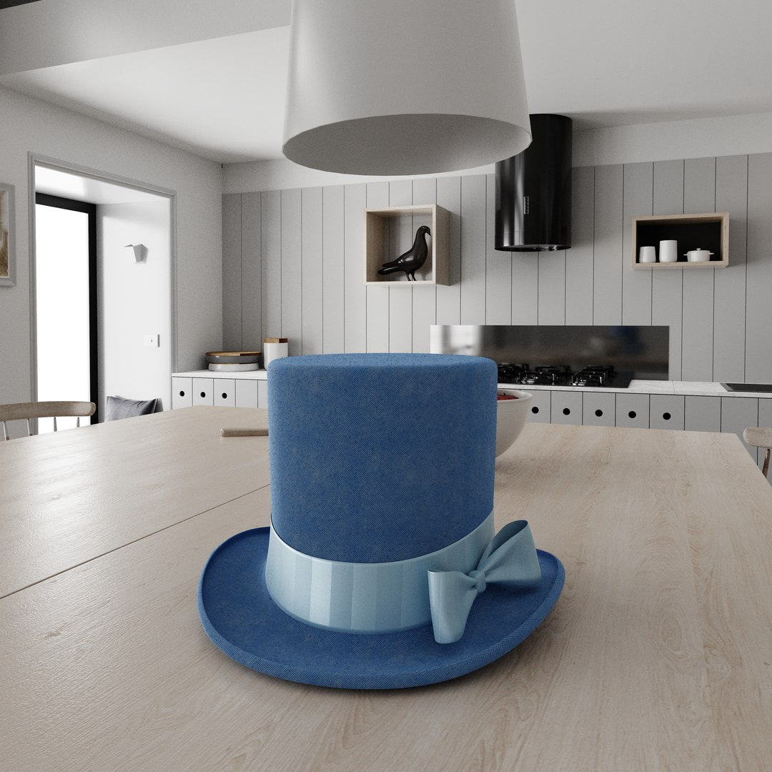 Top Hat Photorealistic PBR Low-poly 3D model 3D model - TurboSquid 1833598