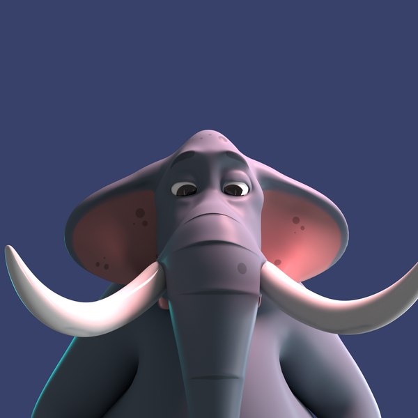 modelo 3d Elefante estilizado Rigged - TurboSquid 2011718