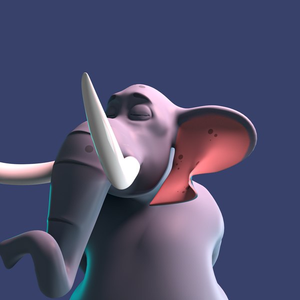 modelo 3d Elefante estilizado Rigged - TurboSquid 2011718