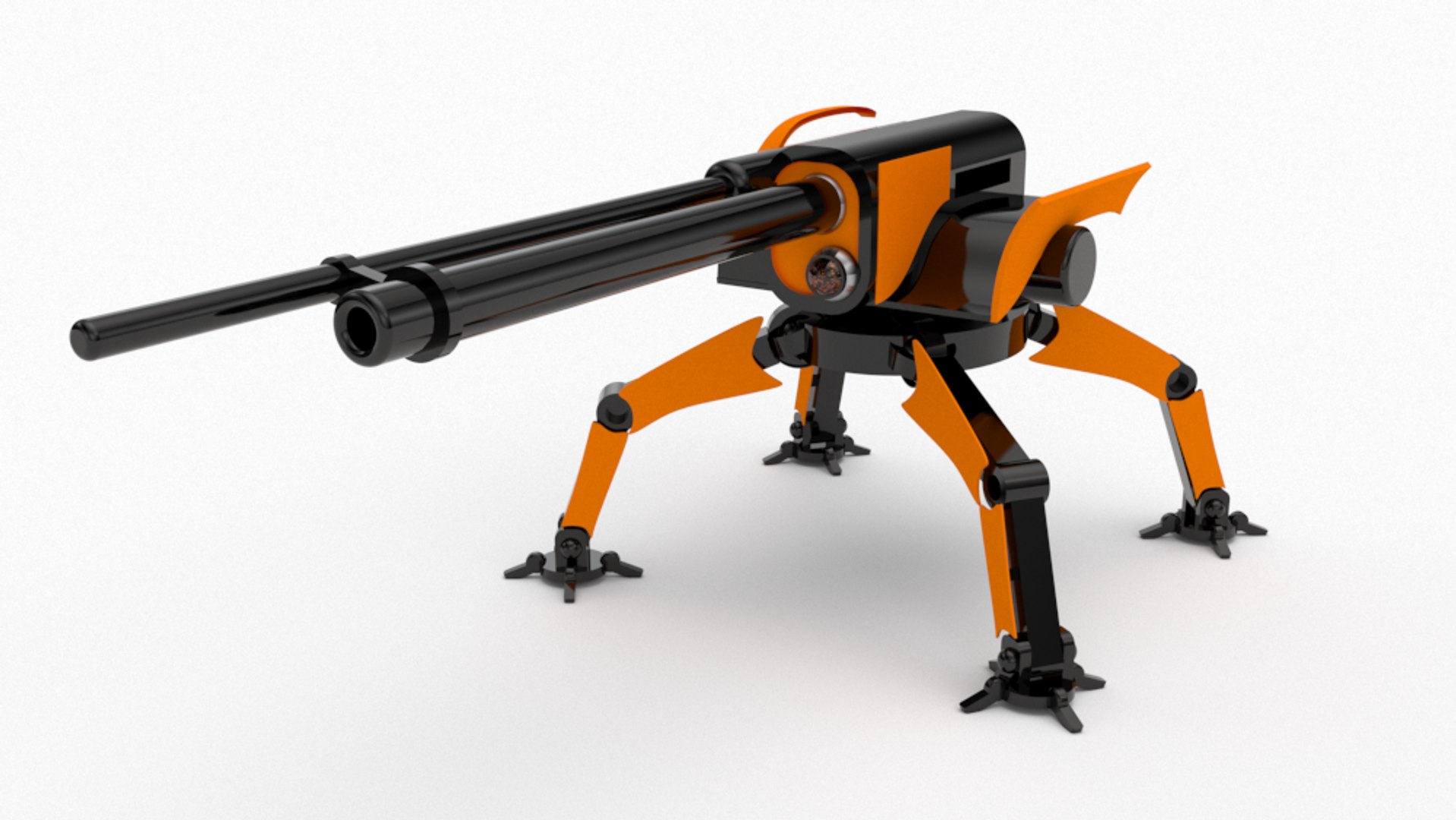 Sci-fi Deployable Turret 3D Model - TurboSquid 1277856