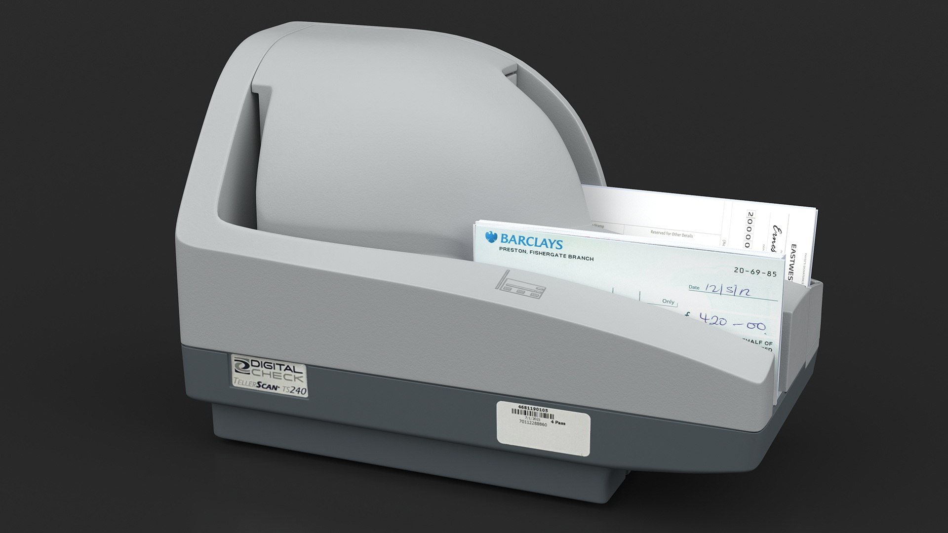 3D TellerScan 240 Digital Check Scanner - TurboSquid 2061270