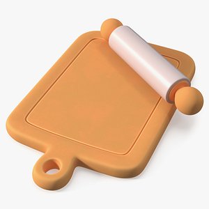 rolling pin 3d drawing