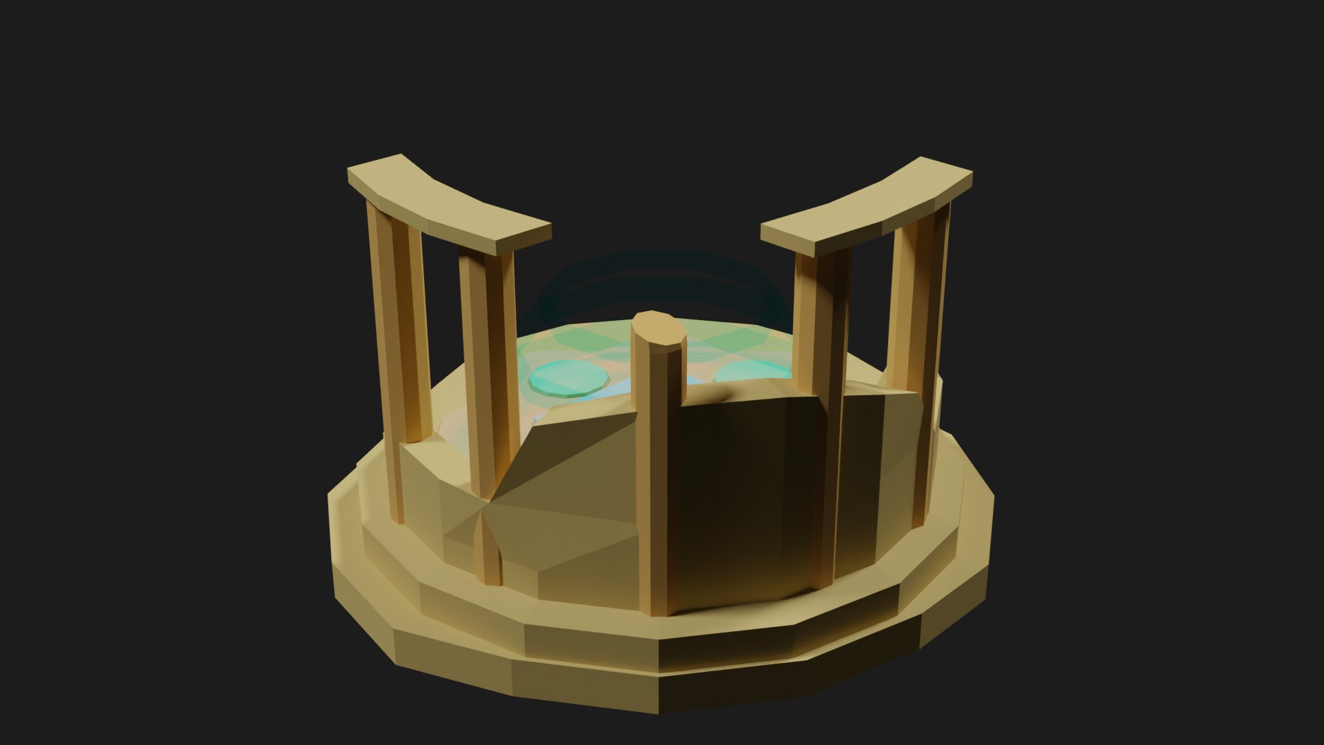 Lowpoly Fantasy Teleportation Station 3D Model - TurboSquid 1855084