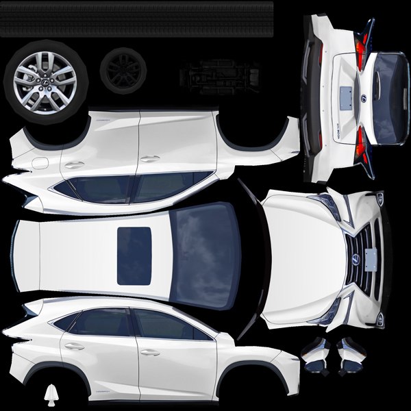 2015 lexus nx suv 3d max