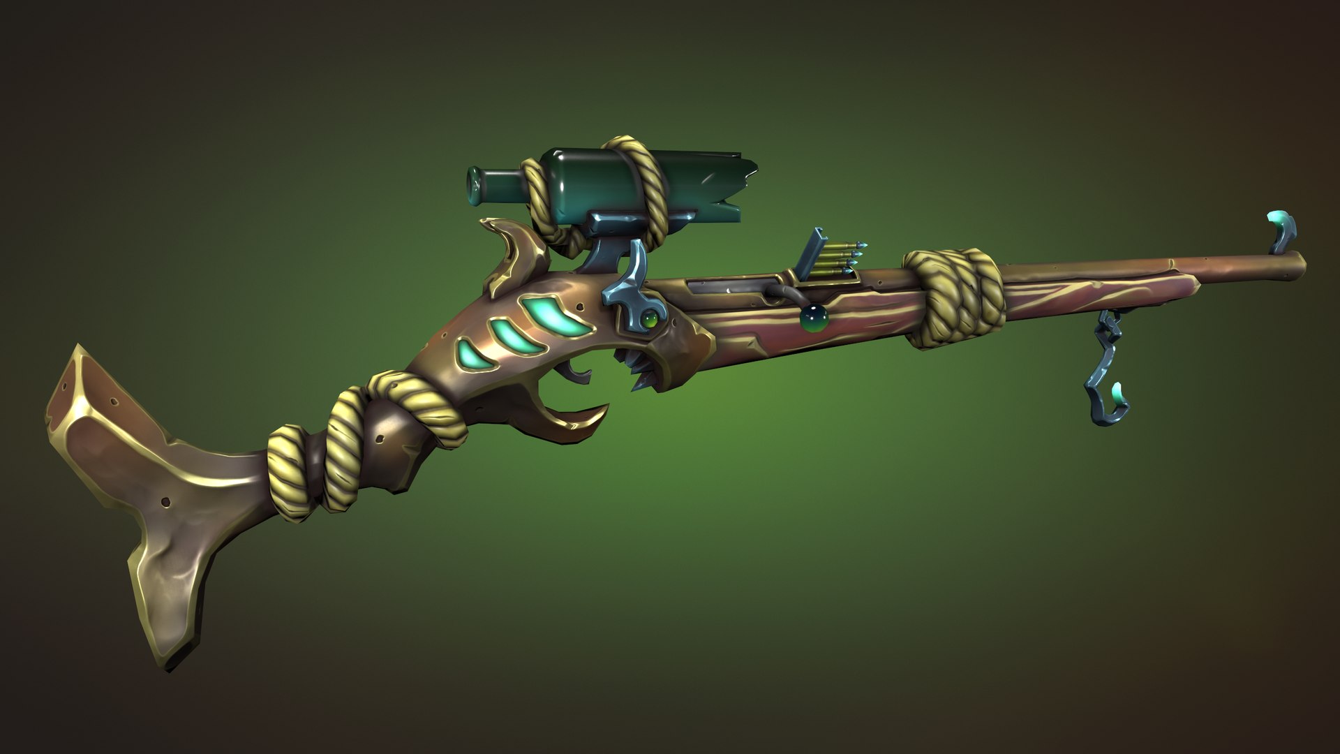 Shark Rifle 3D Model - TurboSquid 2144571