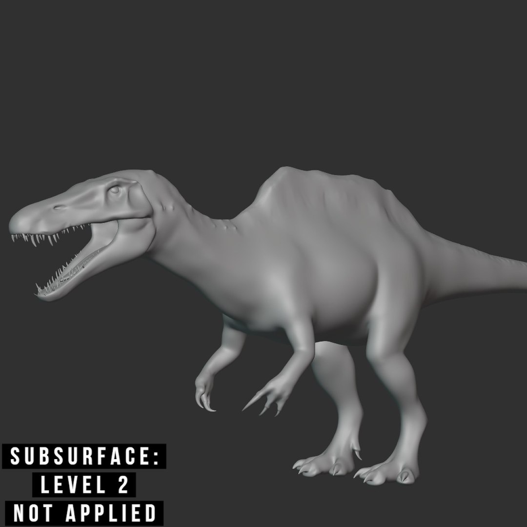 Sigilmassasaurus Basemesh Low Poly3D模型 - TurboSquid 1995188