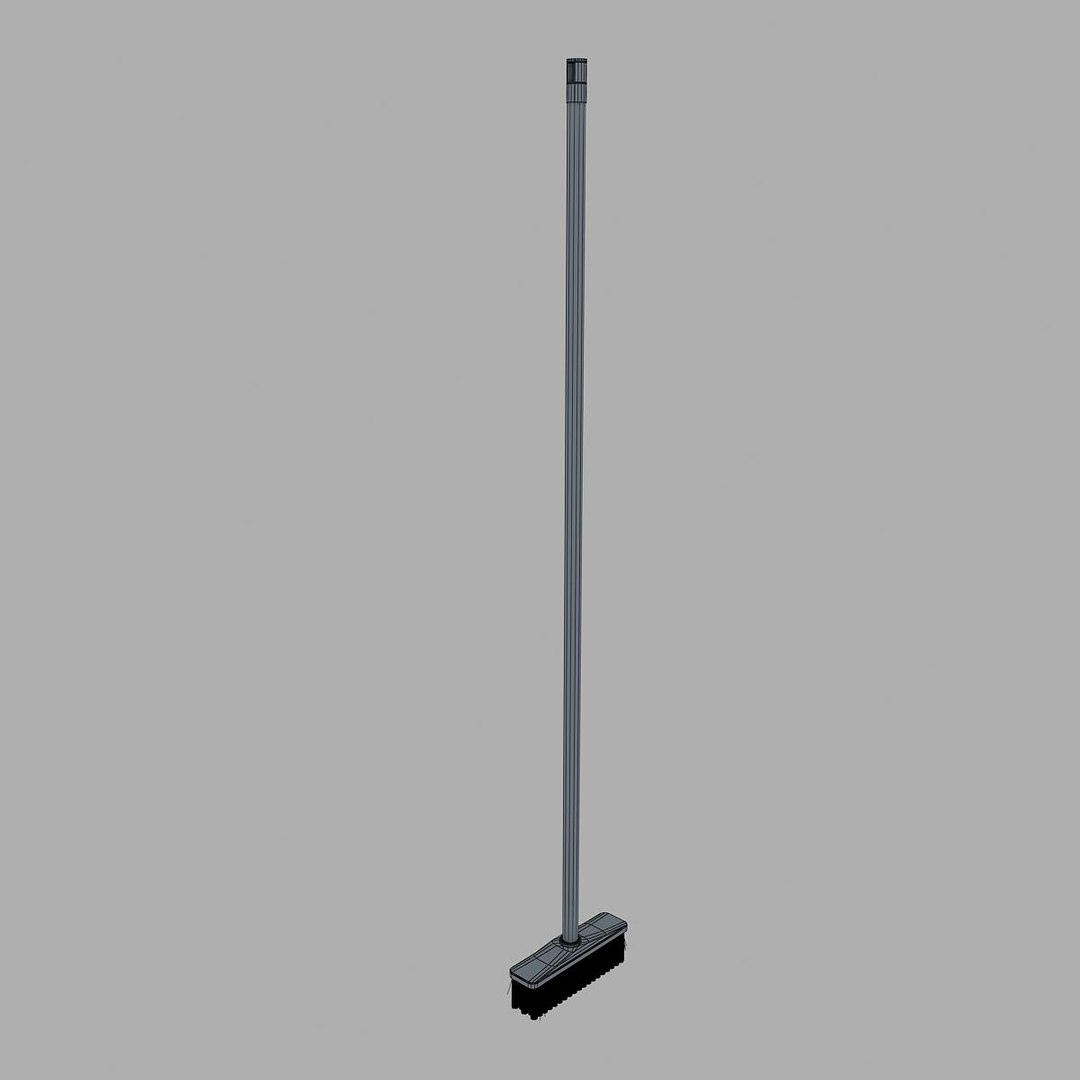 3d Model Broom Plastic