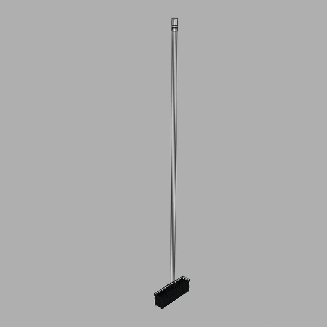 3d Model Broom Plastic
