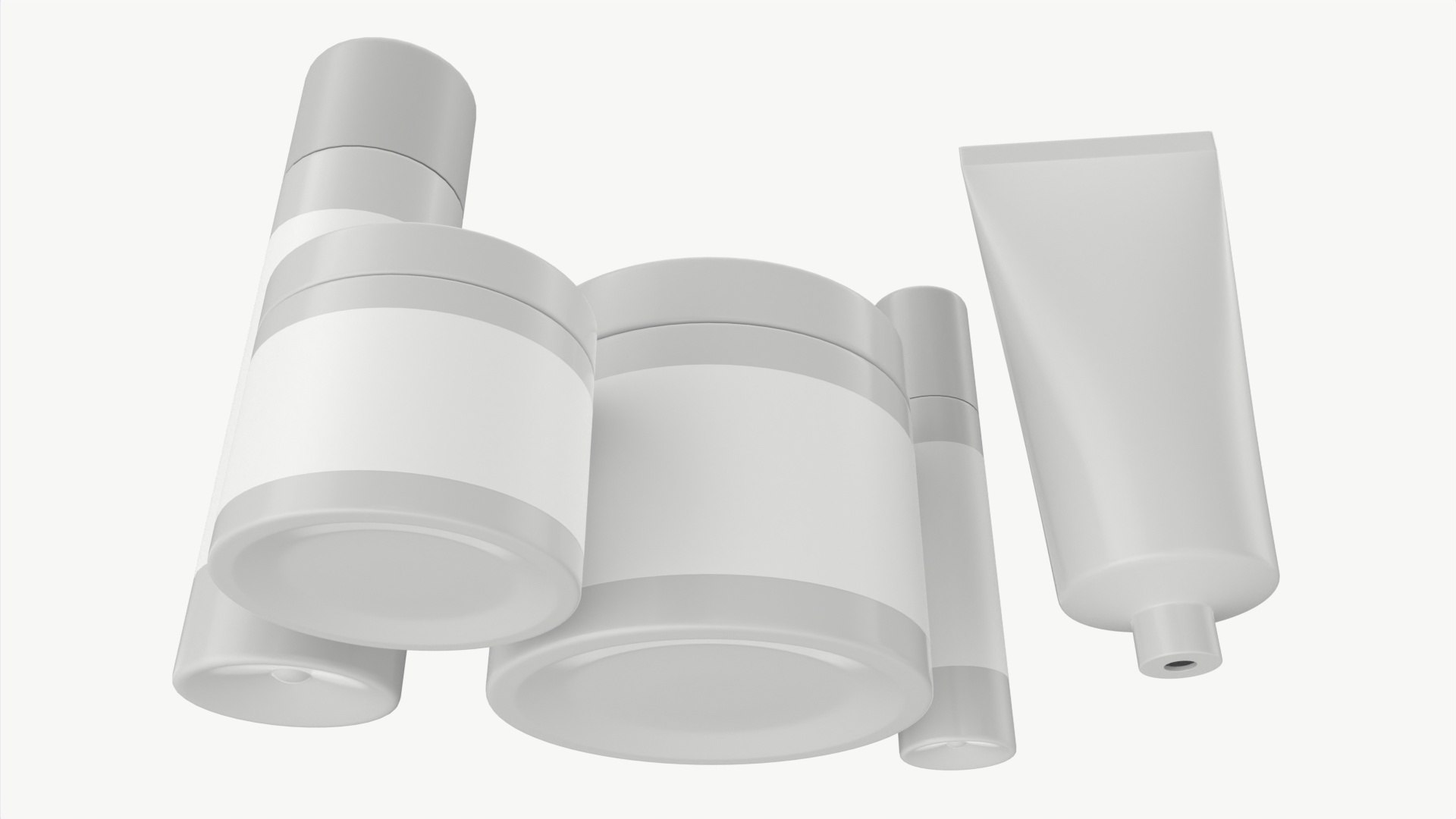 3D Body Skin Care Set Mockup Model - TurboSquid 1935434