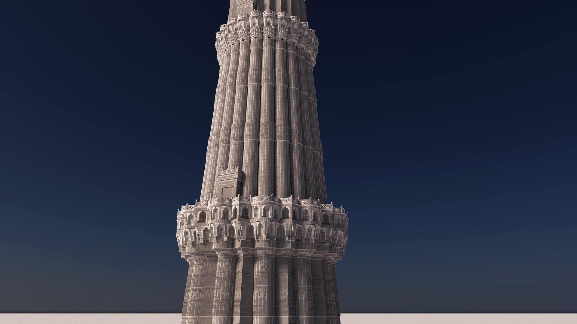 Qutub Minar Model - TurboSquid 2065708