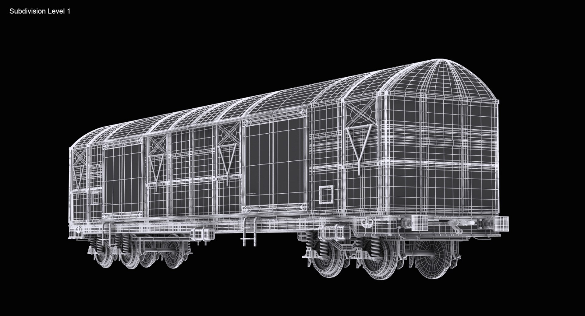 Freight Wagon 3d Model
