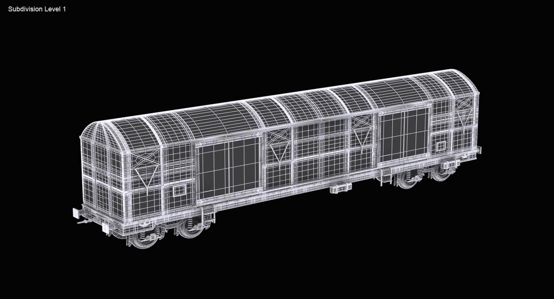 Freight Wagon 3d Model