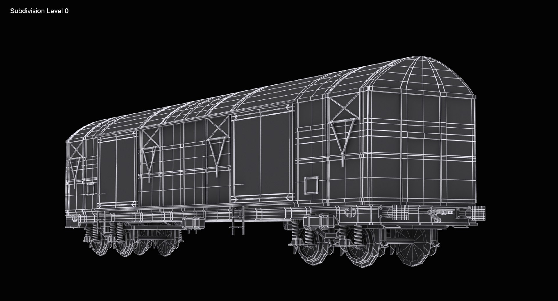 Freight Wagon 3d Model