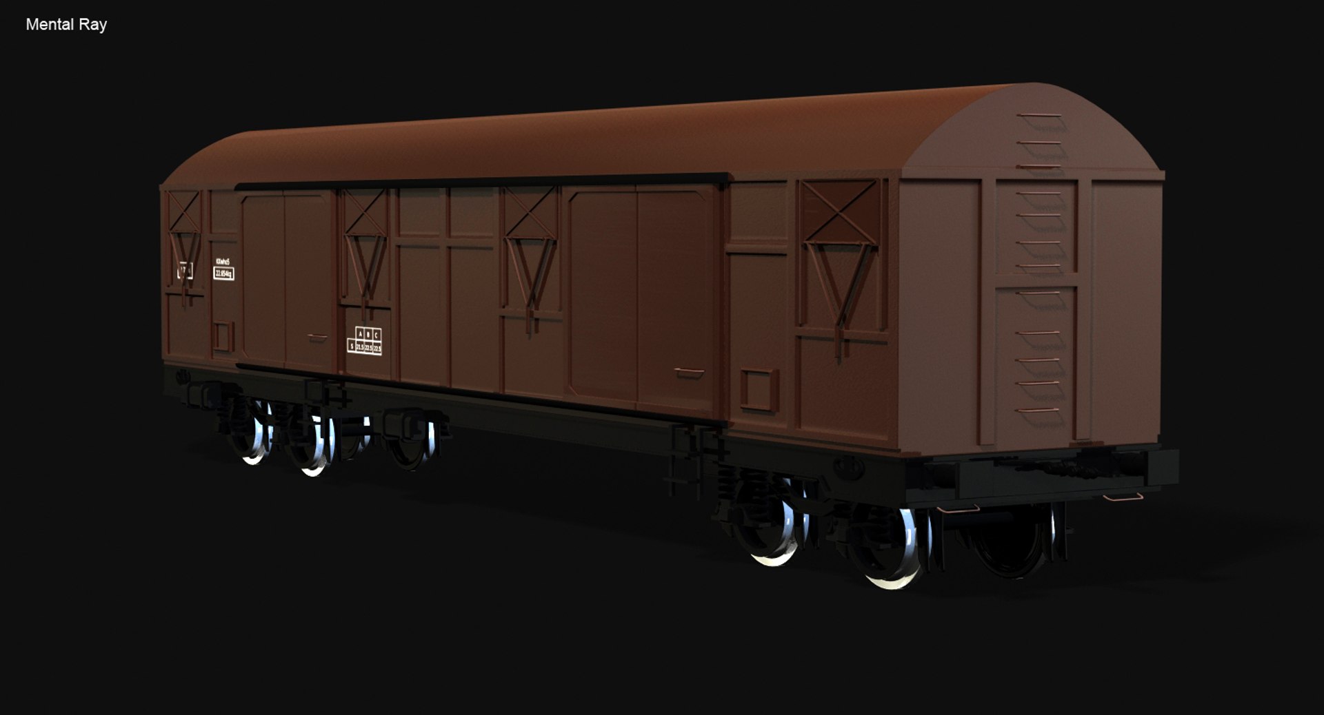 Freight Wagon 3d Model