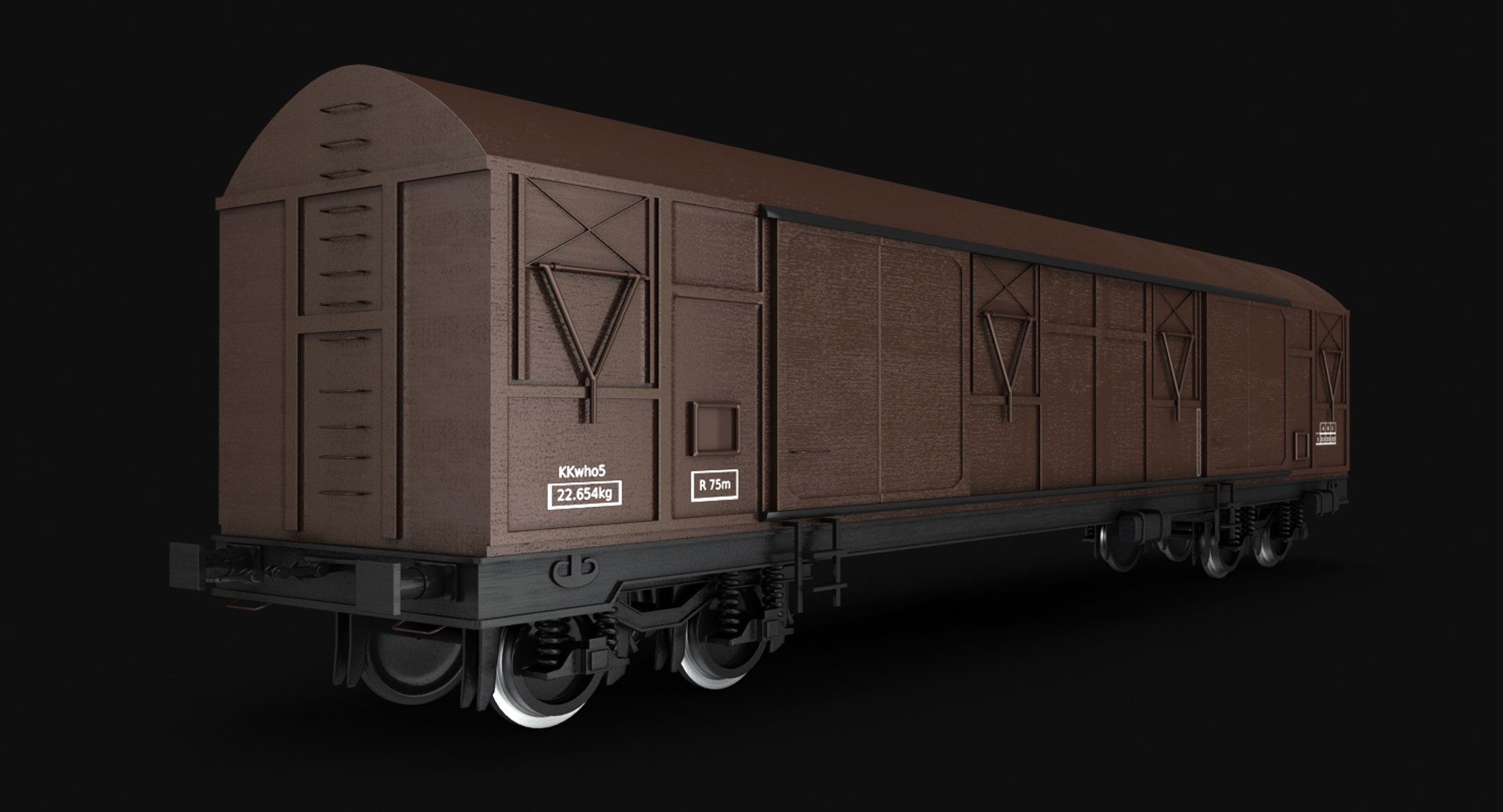 Freight Wagon 3d Model