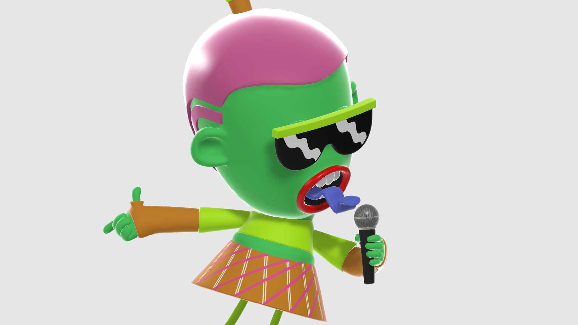 3D Model Singer Character - TurboSquid 2317195