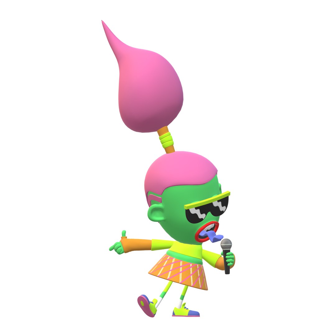3D Model Singer Character - TurboSquid 2317195