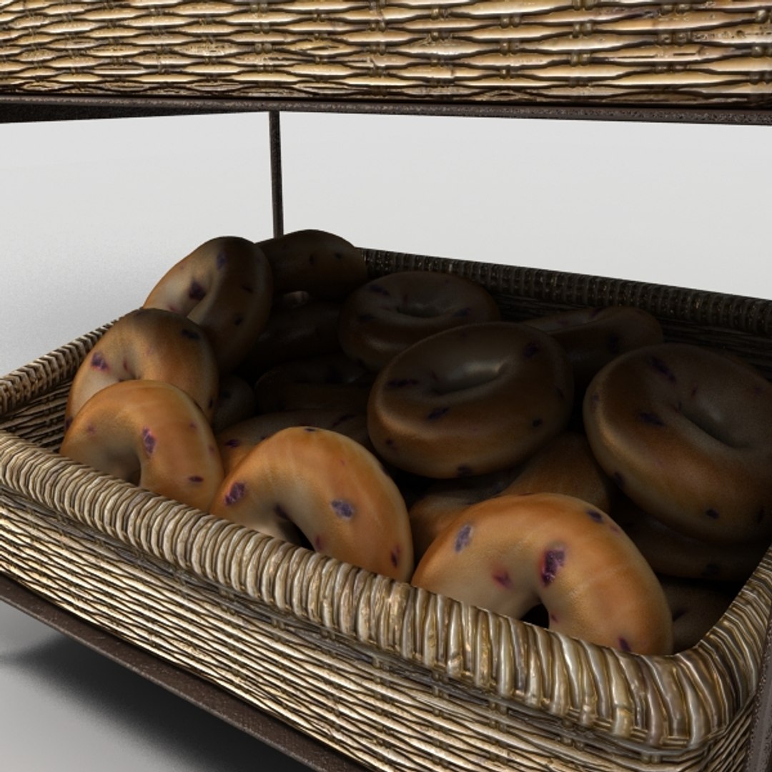 Bagel Displays 3d Model