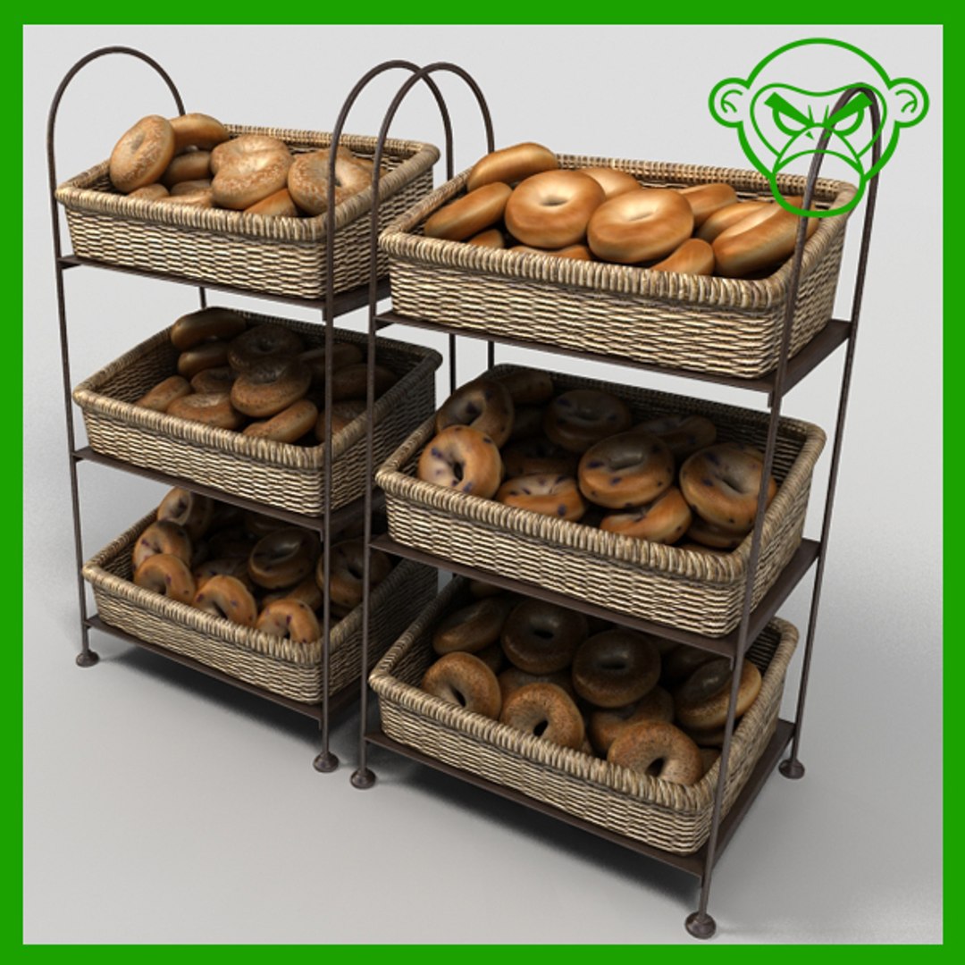 Bagel Displays 3d Model