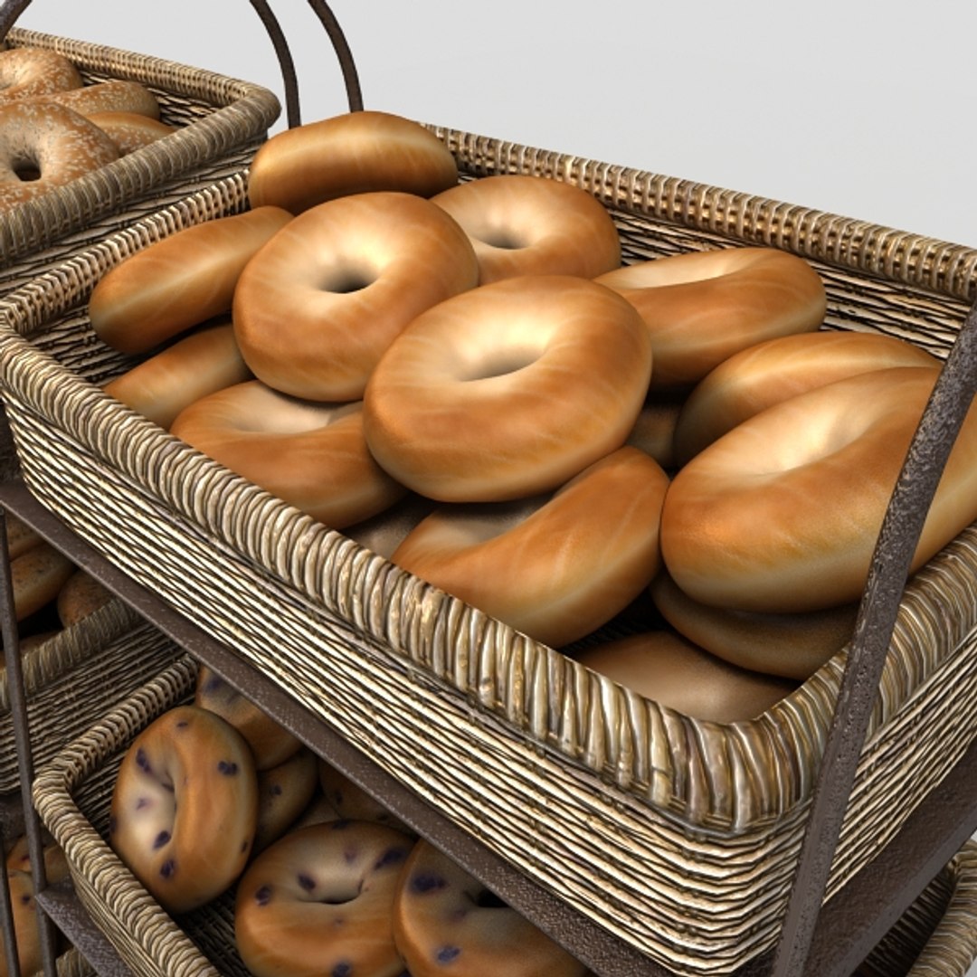 Bagel Displays 3d Model