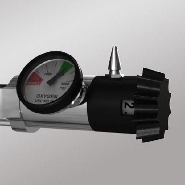 3d medical oxygen regulator