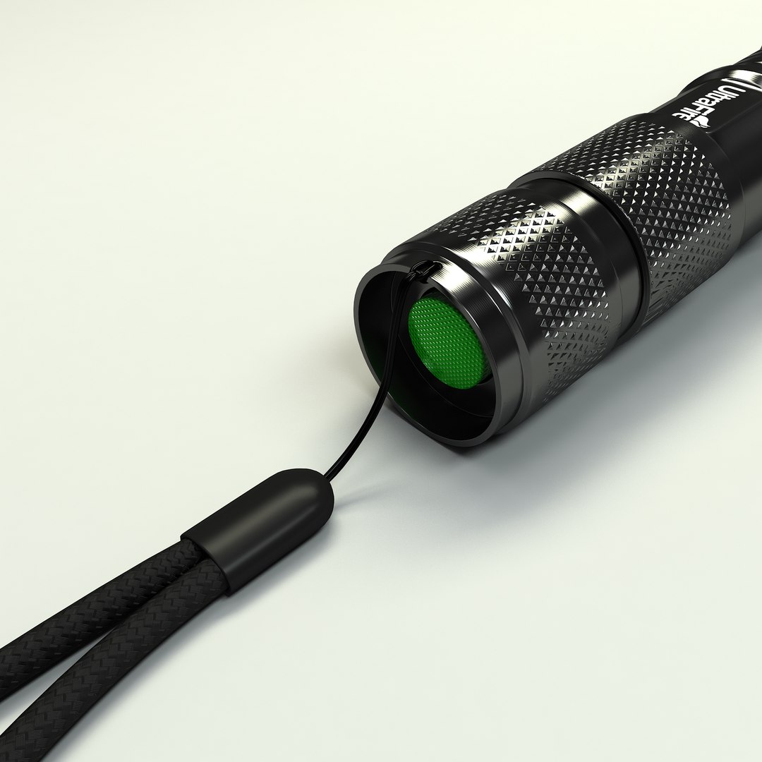 3d Cree Ultrafire Flashlight Model