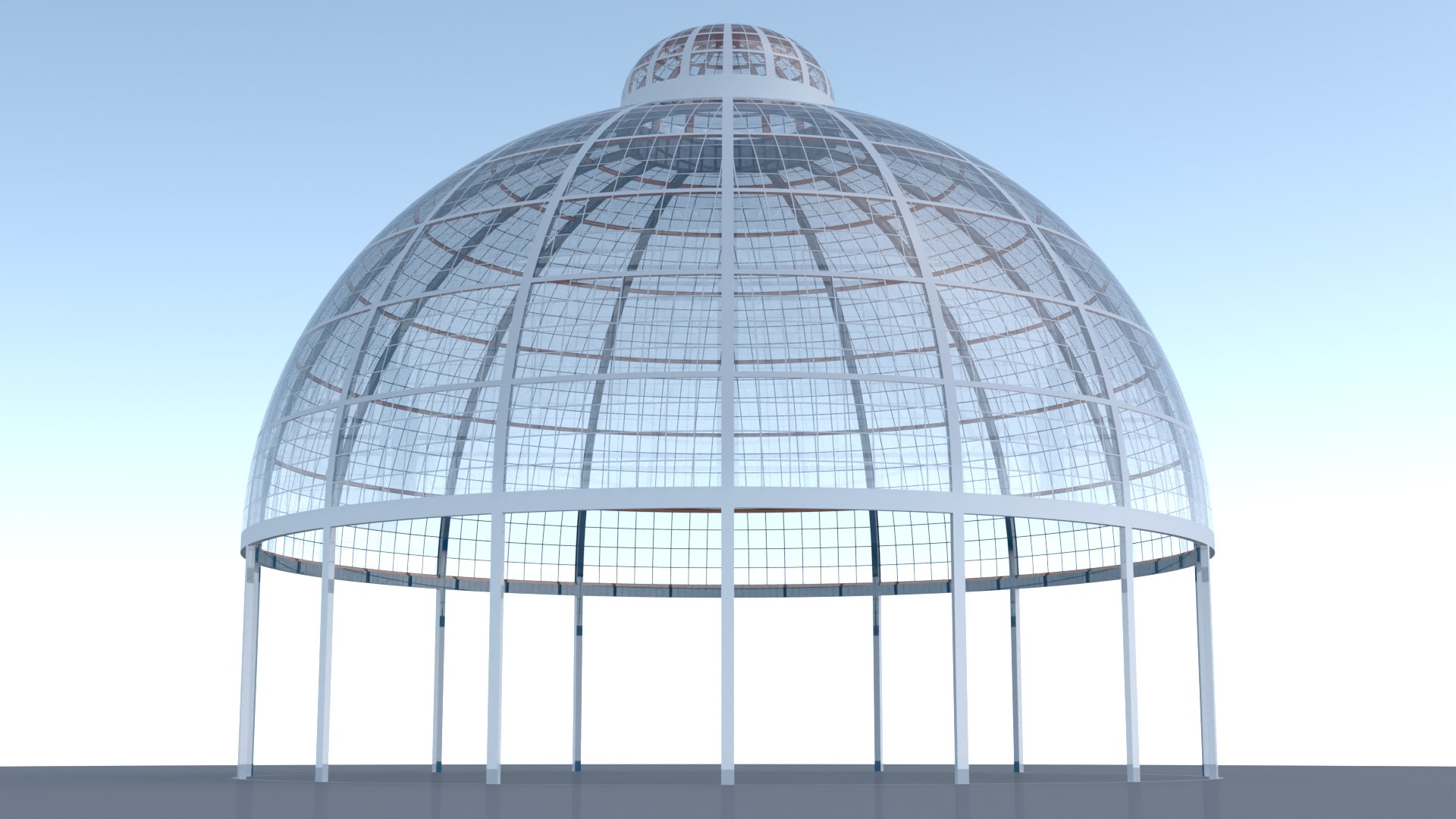Dome Building Model - TurboSquid 1907720