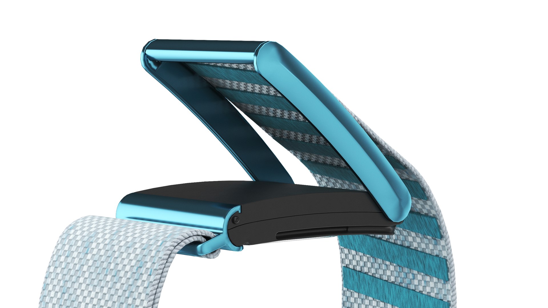 Activity Tracker Whoop 4 Blue Rigged 3D Model - TurboSquid 2113818