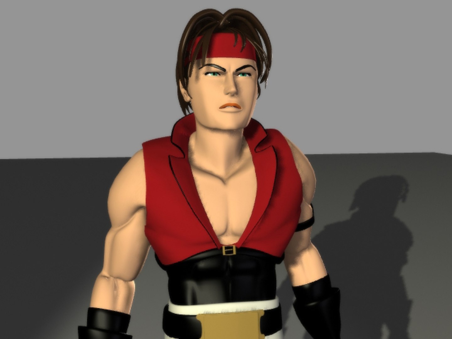 3d anime sword fighter model