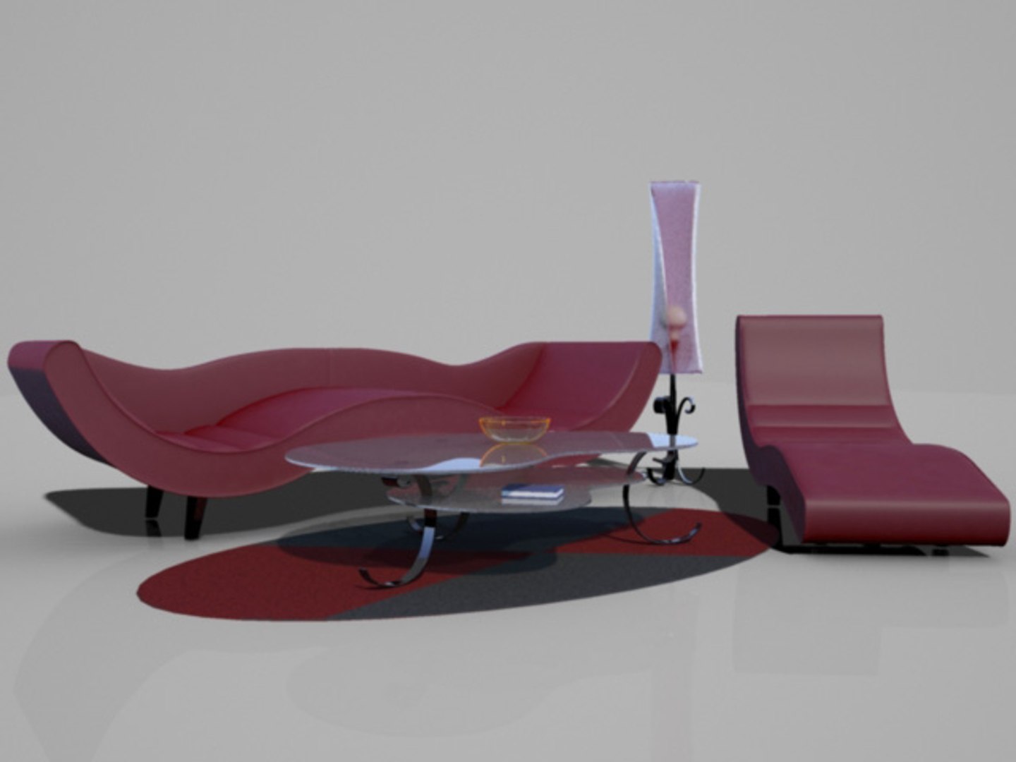 maya livingroom scene
