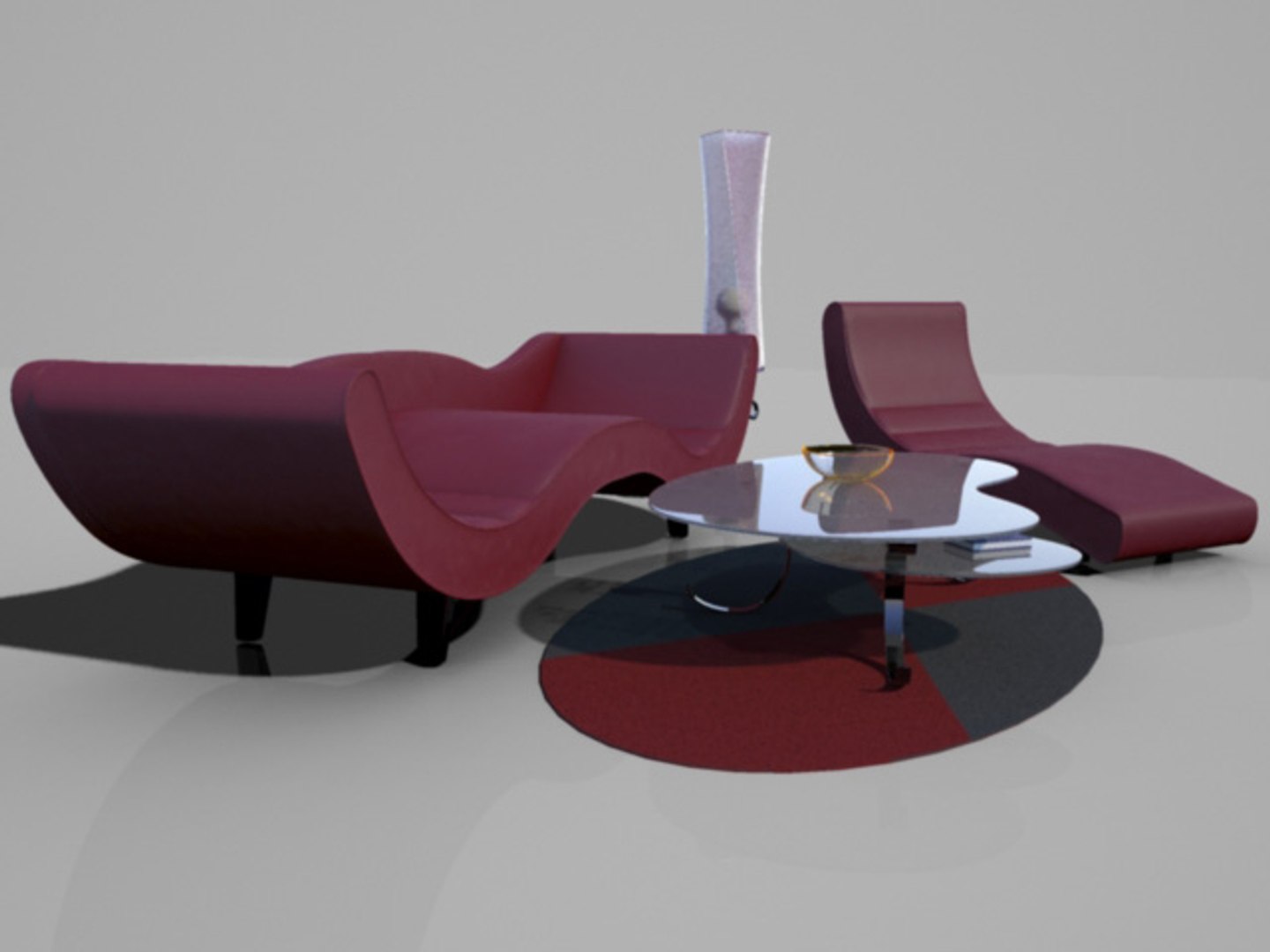 Maya Livingroom Scene