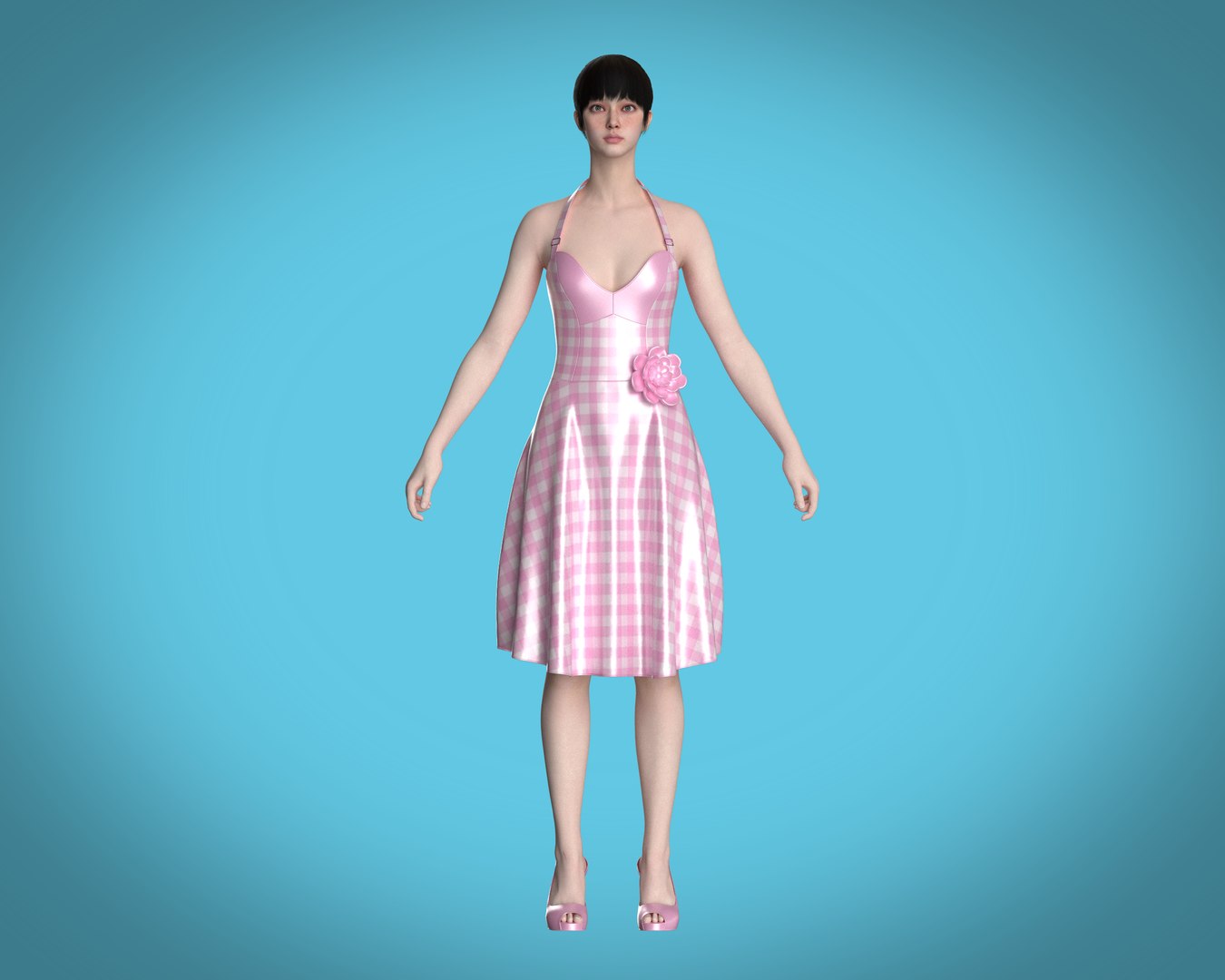 3D Barbie Dress V4 model - TurboSquid 2124098