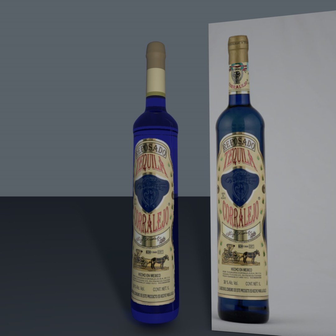 3d Model Blue Tequila