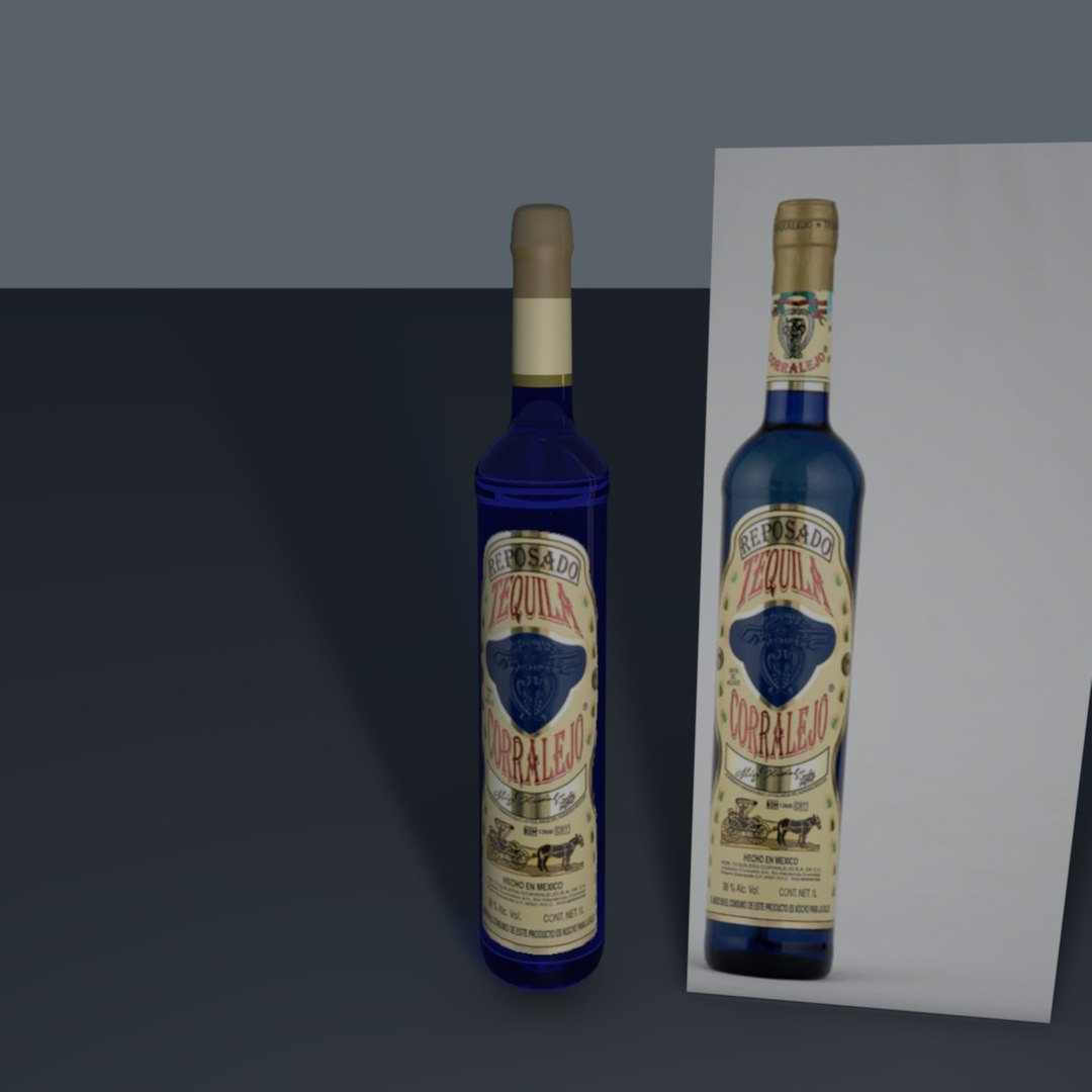 3d Model Blue Tequila