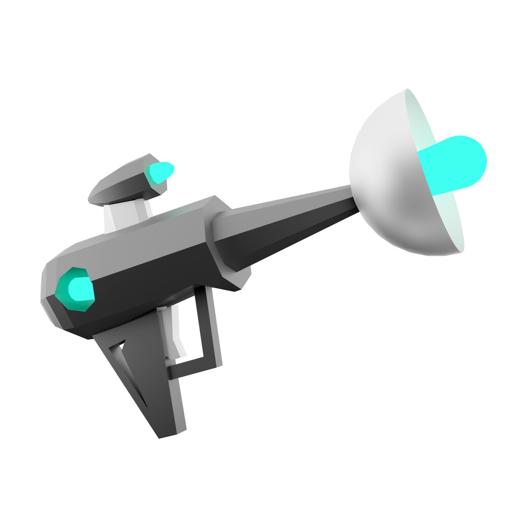Science Fiction Blaster Icon 3D - TurboSquid 2046466