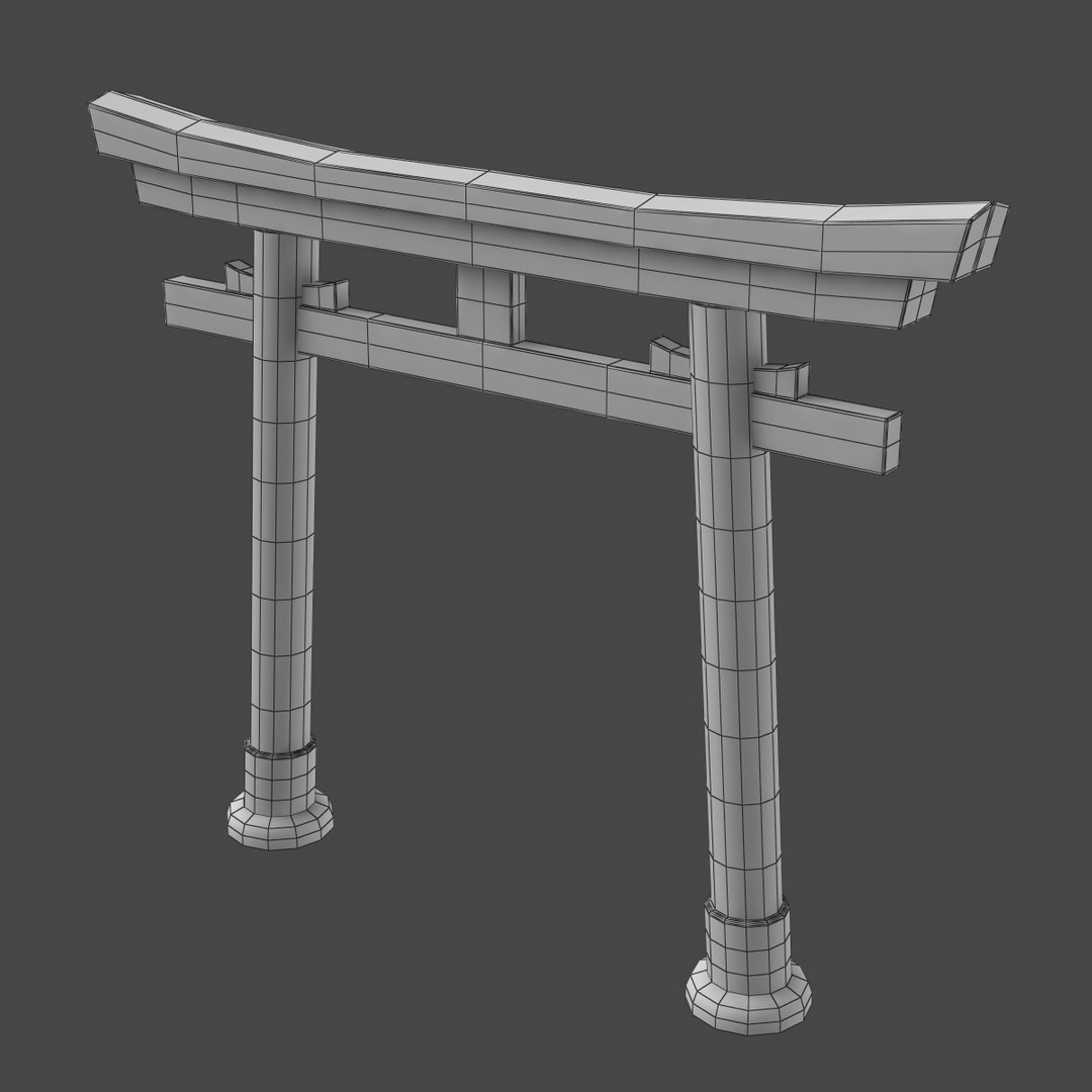 Torii Gate 3D Model - TurboSquid 1271800