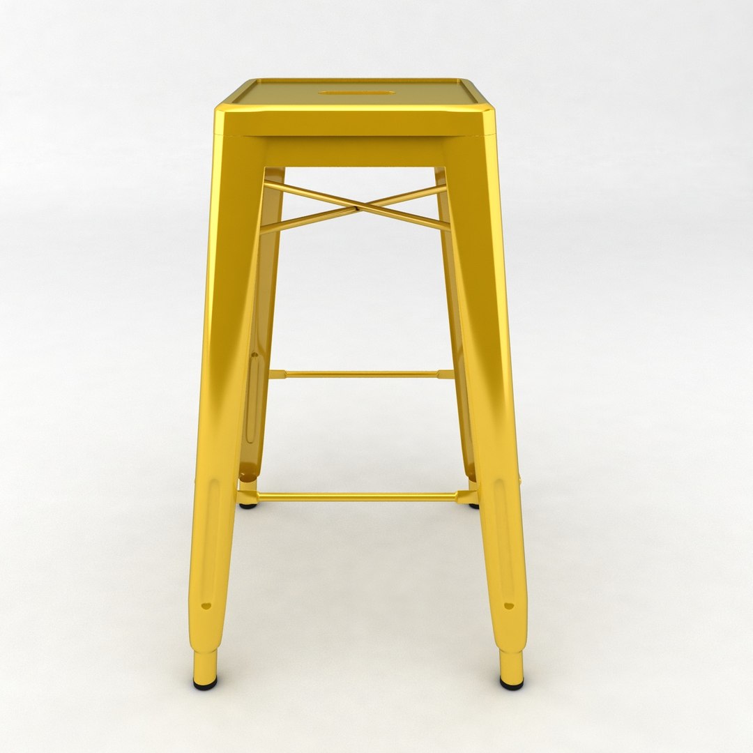3d Model Metal Stool