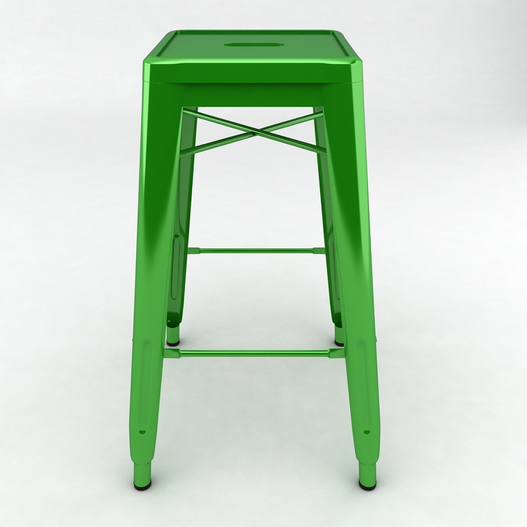 3d Model Metal Stool