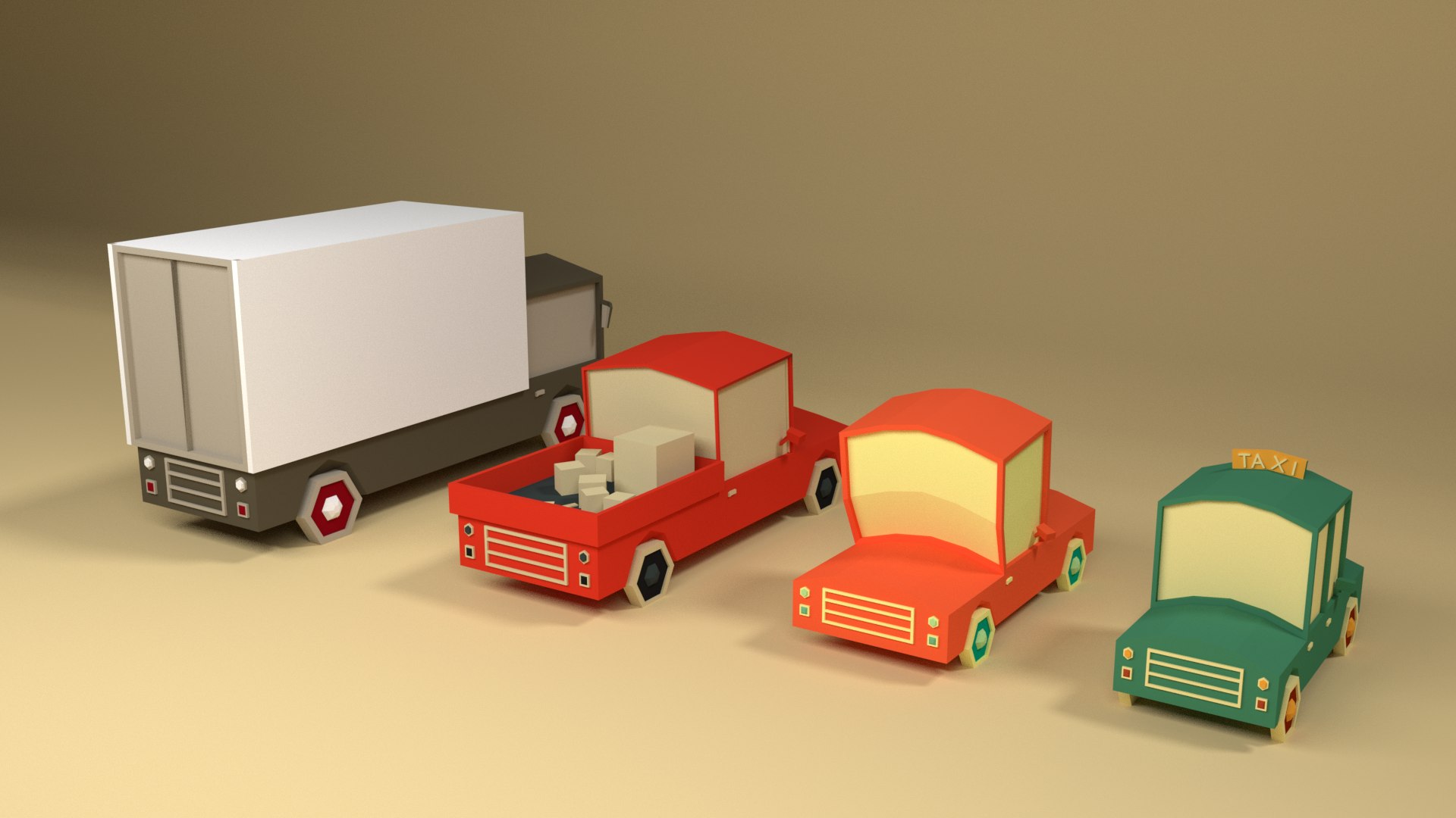 car pack 3d model