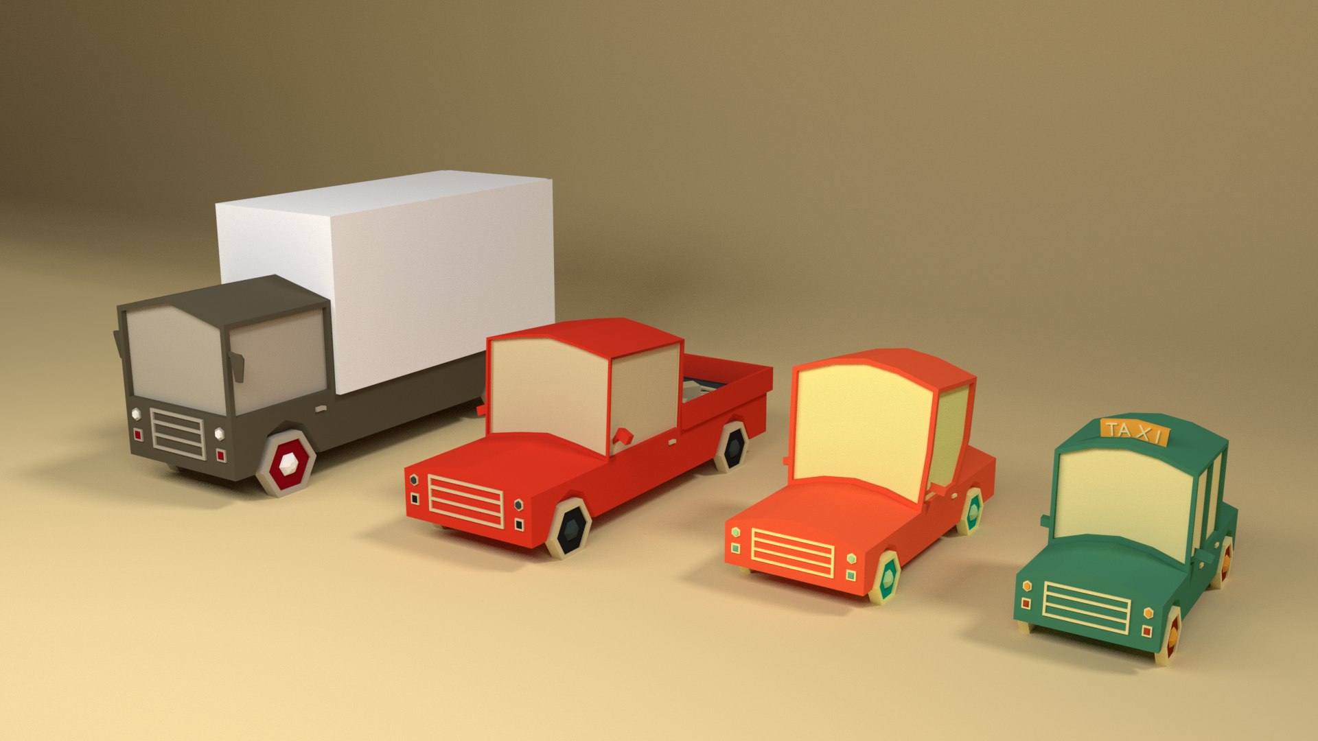 car pack 3d model