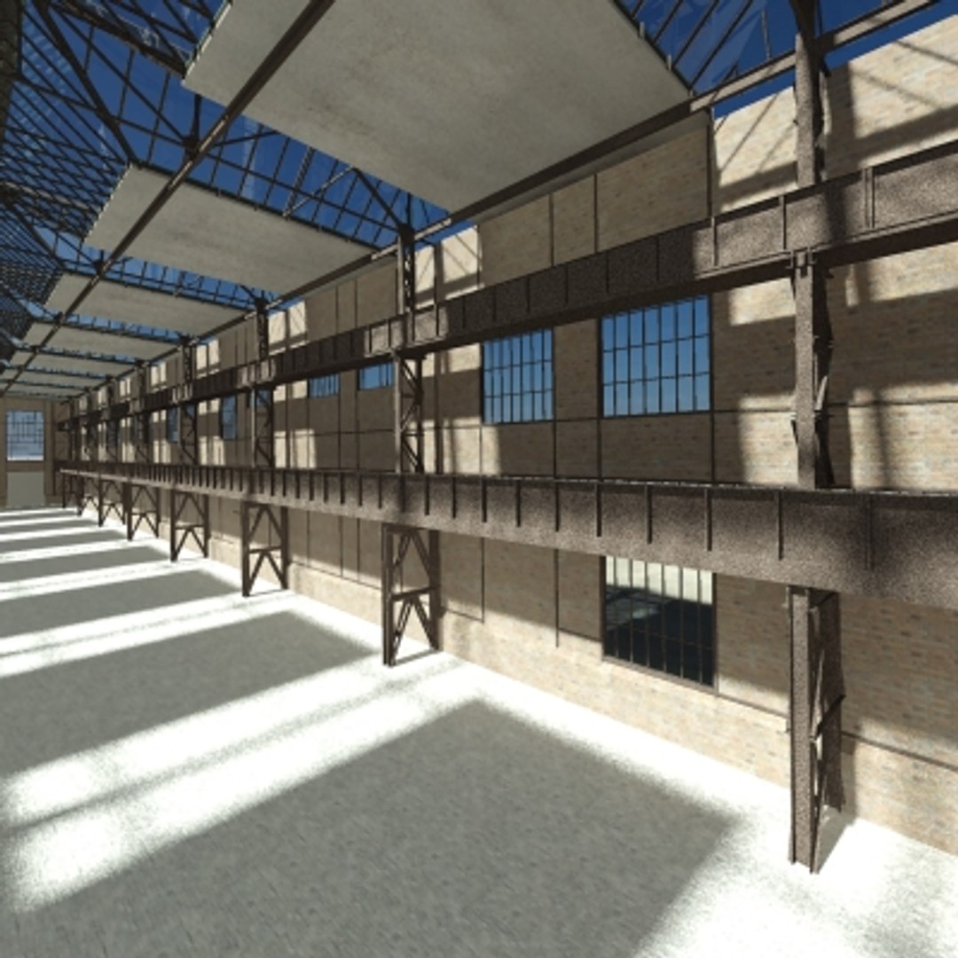 3d Model Of Old Factory