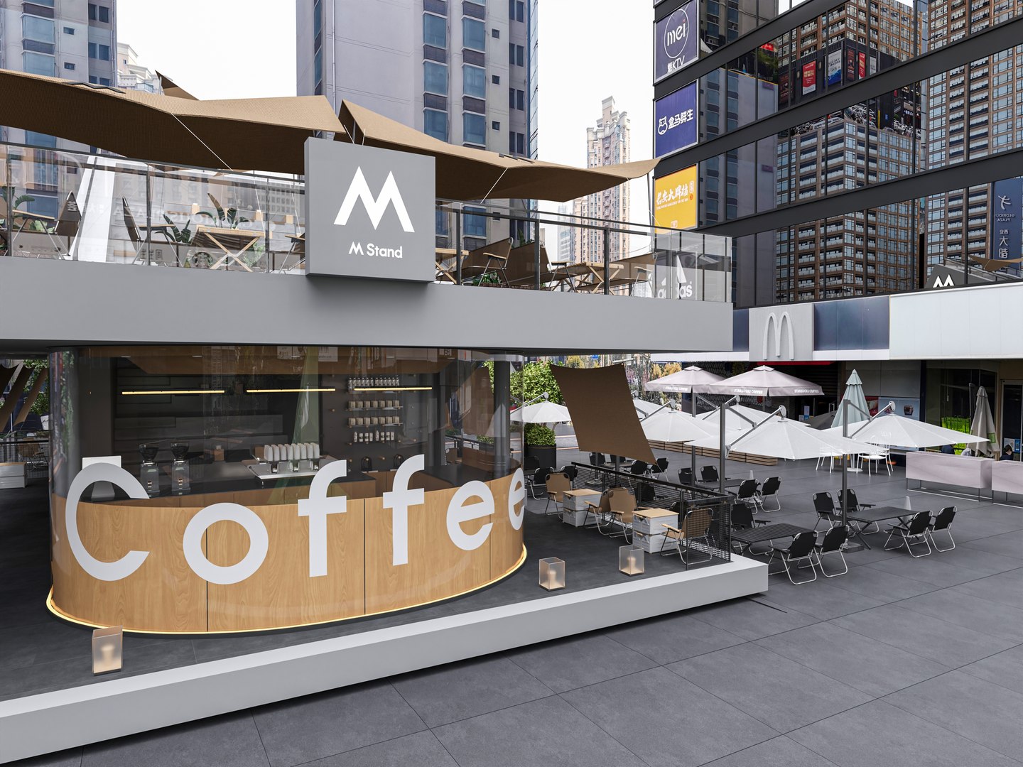Modern Coffee Shop Model - TurboSquid 2218592