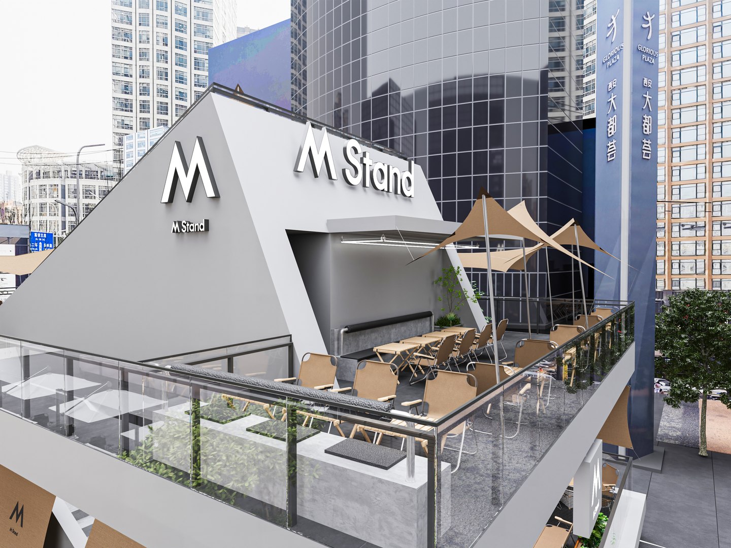 Modern Coffee Shop Model - TurboSquid 2218592