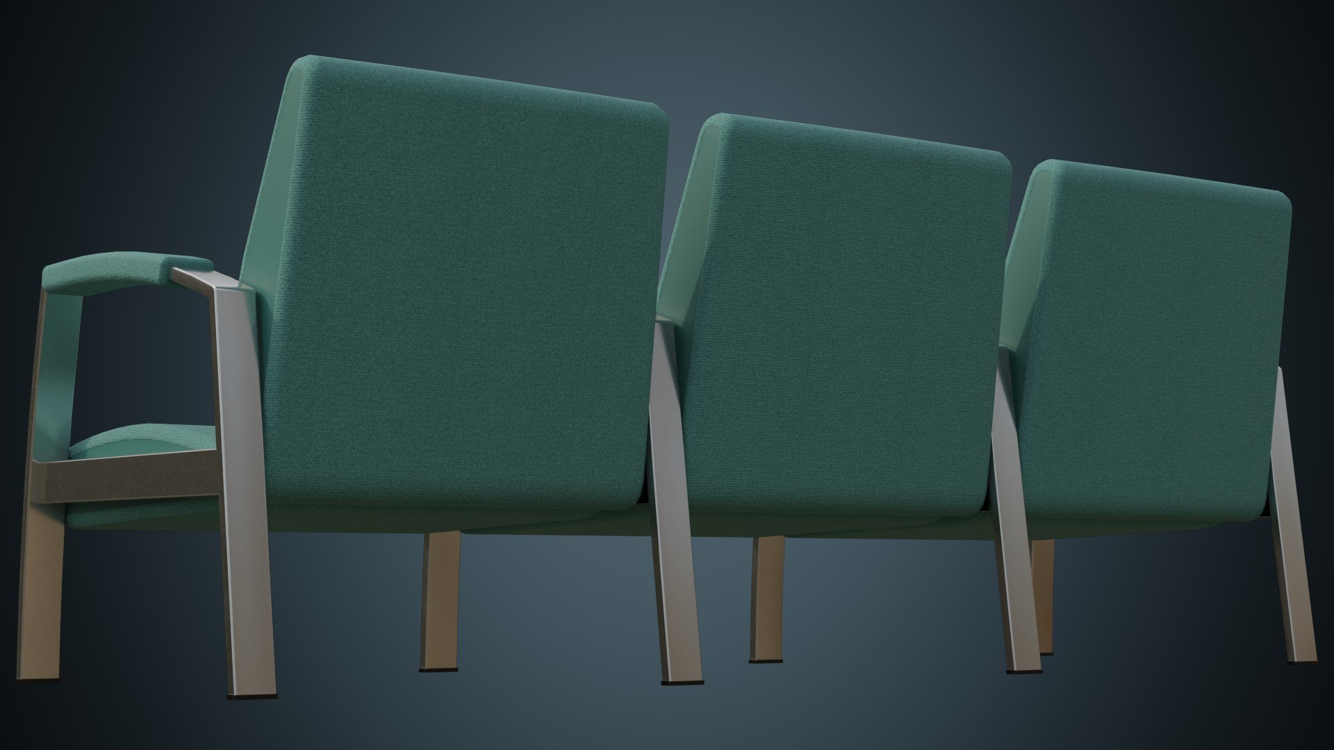 3D Waiting Chair 1A Model - TurboSquid 2165741