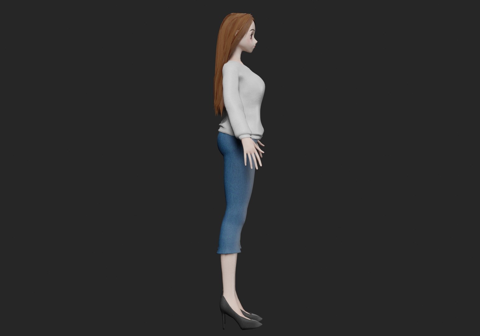 3D Model Teen Cute Girl V25737 - TurboSquid 2272590