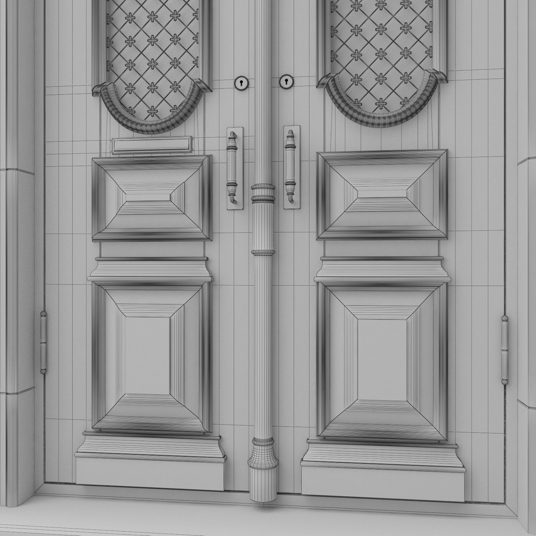 3D Entrance Door - TurboSquid 1502402