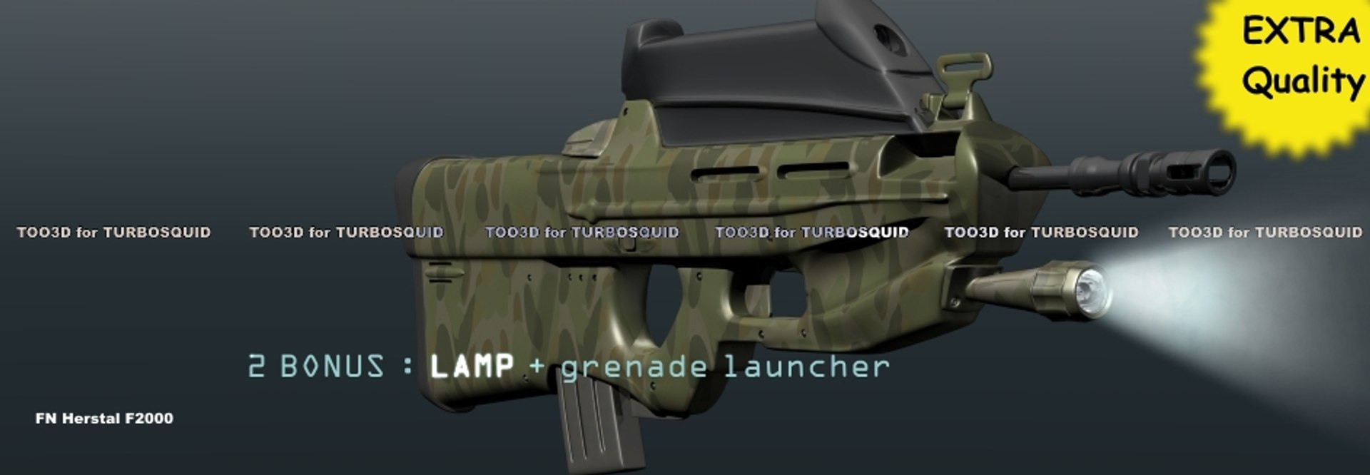 3d model fn f2000 2 bonus