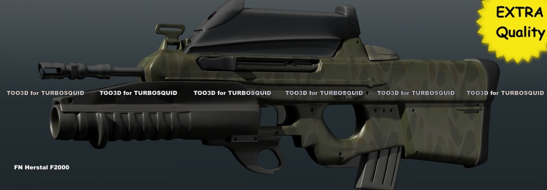 3d model fn f2000 2 bonus