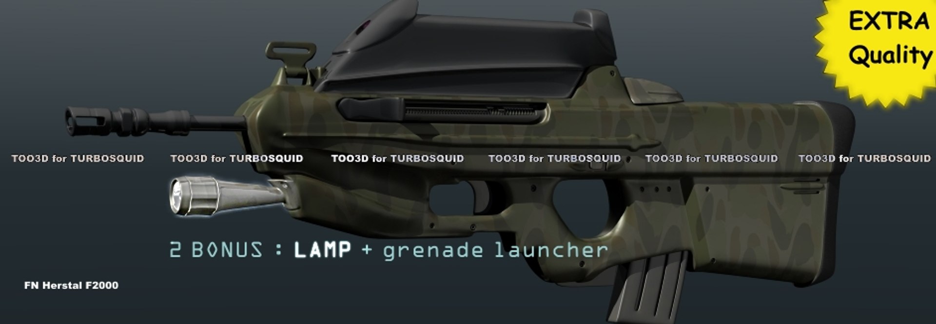 3d model fn f2000 2 bonus