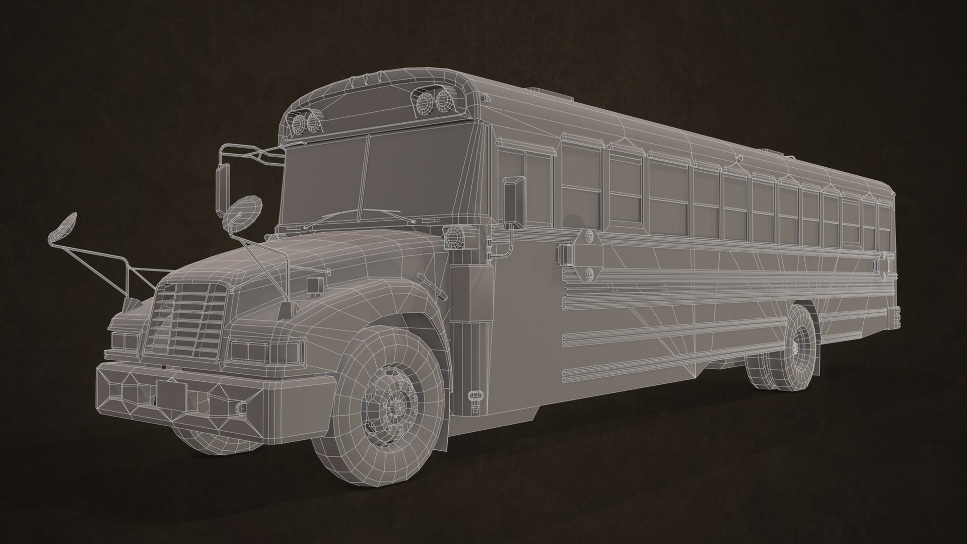 American School Bus - 3D Model - TurboSquid 1574706